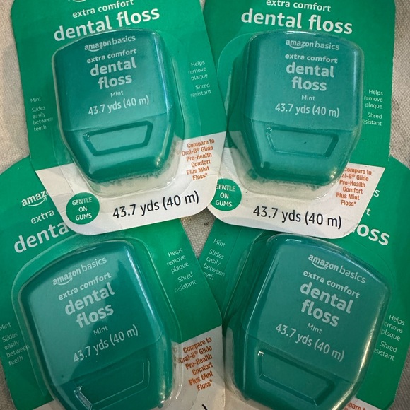 Amazon | Bath | Amazon Basics Mint Dental Floss Green | Poshmark
